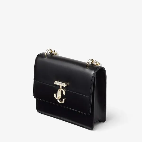 Jimmy Choo Avenue Quad Xs Shoulder Bag - Black/Light Gold